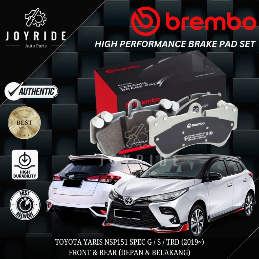 BREMBO TOYOTA YARIS NCP151 / NSP151 [SPEC G / S / TRD] (2019~) CERAMIC ...