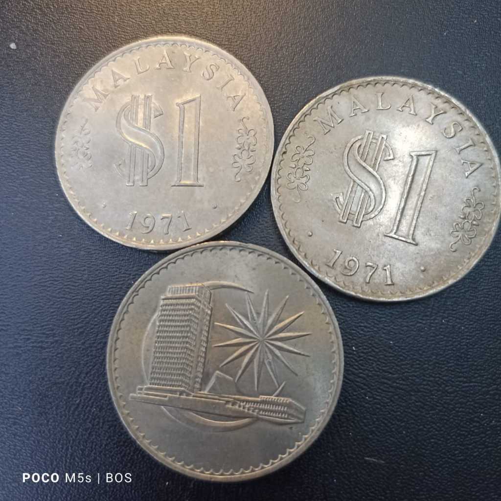 Malaysia Syiling Tahun 1971 1 Ringgit Coin Old Money Wang Lama SC0123 ...