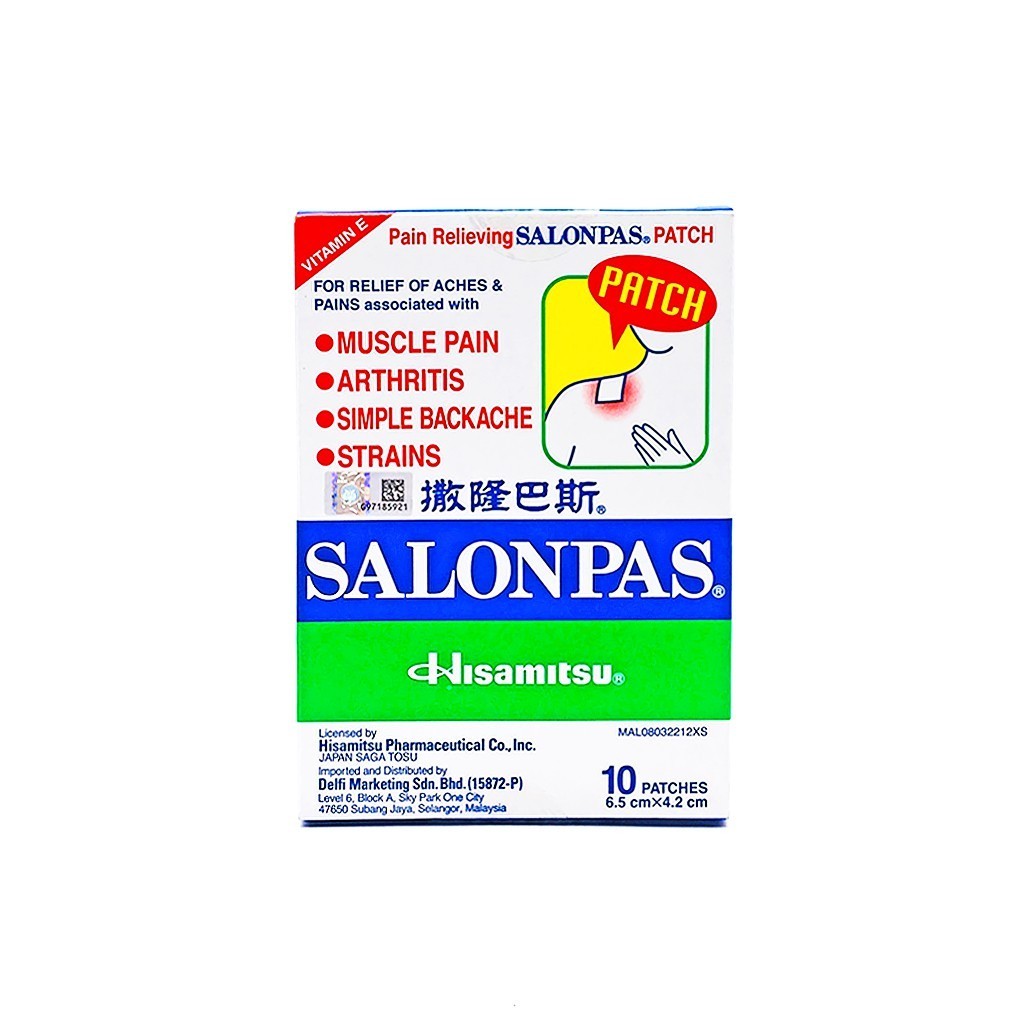 Hisamitsu Salonpas Patch 10's for Pain Relieve | Shopee Malaysia