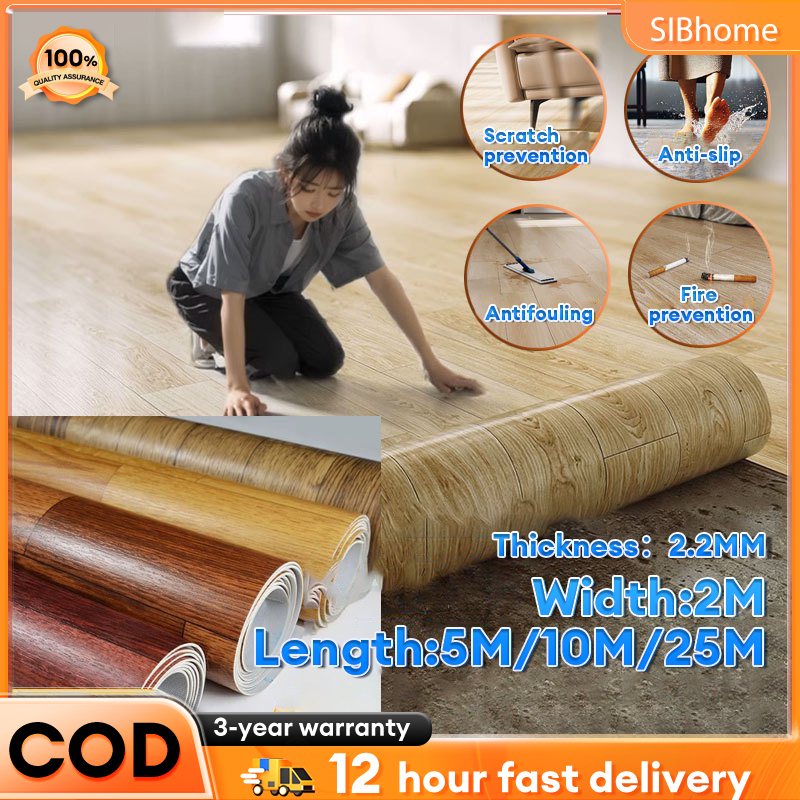 Non Slip Floor 10/25m Sticker Flooring Tile DIY reform Bedroom Living Room Sticker For All Kinds ...