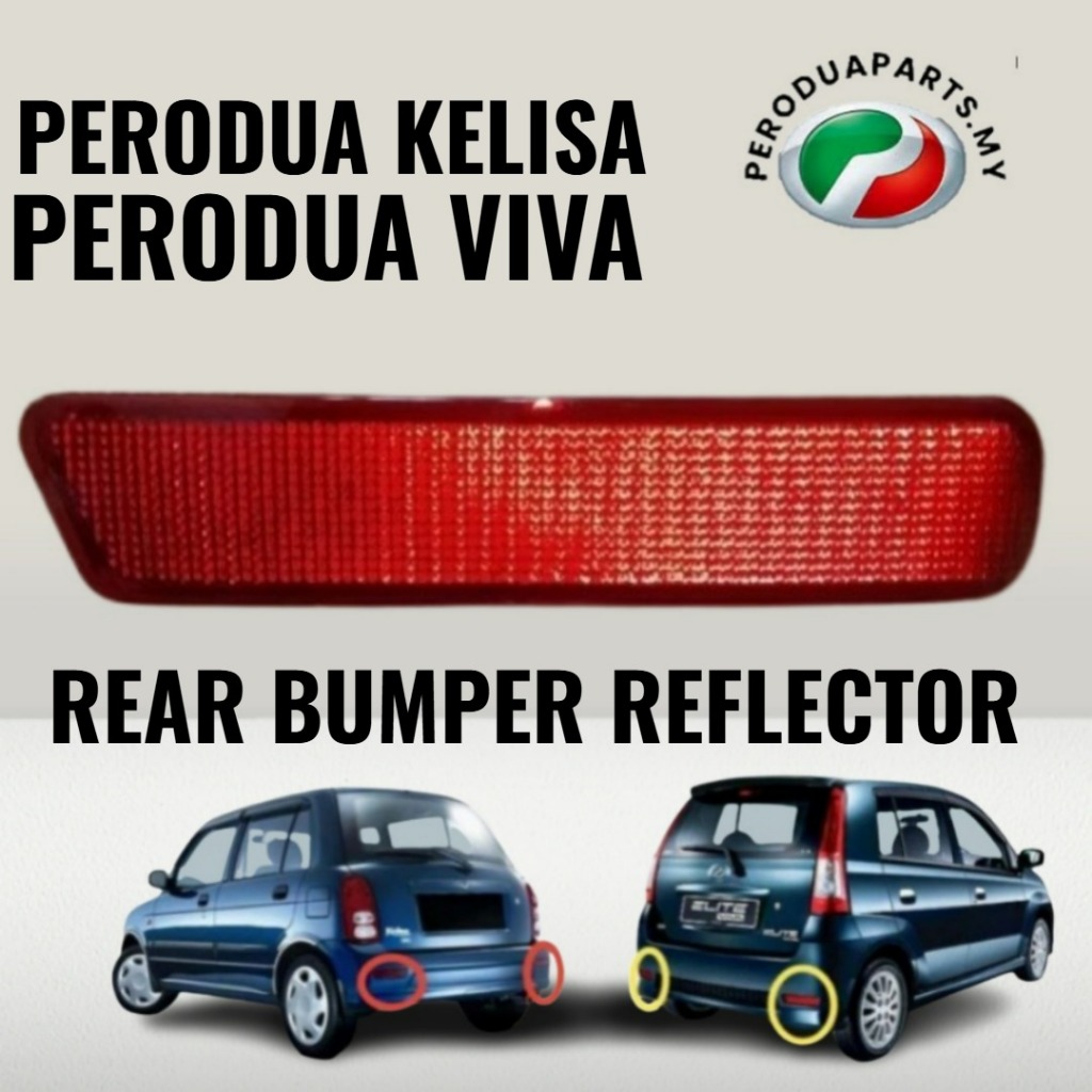 Lampu Reflektor Brek Merah Belakang Perodua Viva Elite Kelisa Rear ...