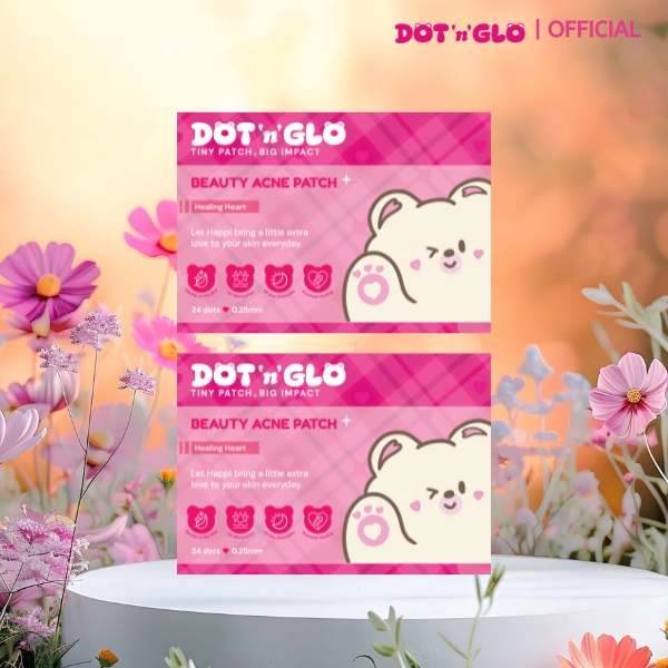 DotnGlo Beauty Acne Patch - Healing Heart Light and Dark Pink Bundle ...