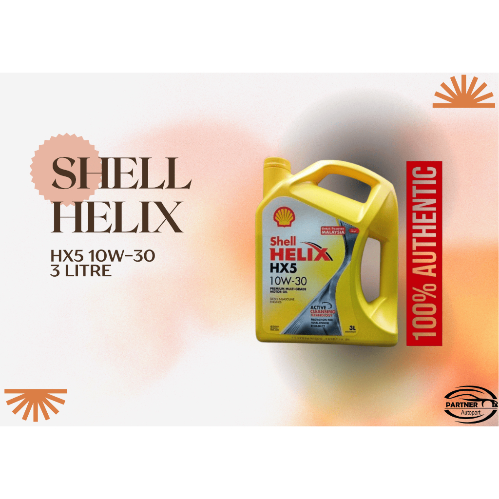 SHELL HELIX HX5 10W-30 3LITRE | Shopee Malaysia