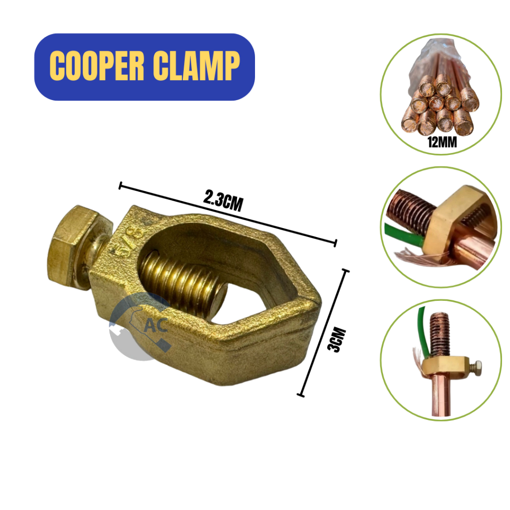 Copper Rod Clamp / Copper Clamp / Brass A Clamp / HEAVY DUTY CLAMP ...