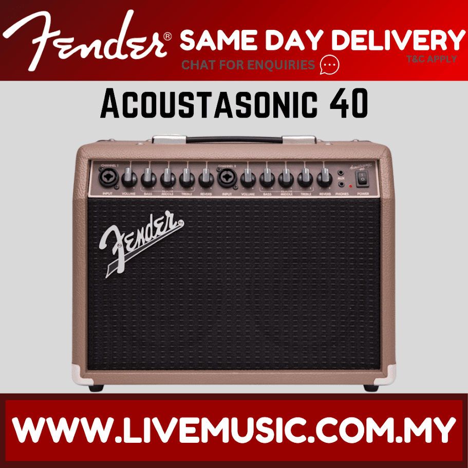 *SAME DAY DELIVERY* Fender Acoustasonic 40 Acoustic 40-watts 2 x 6.5 ...