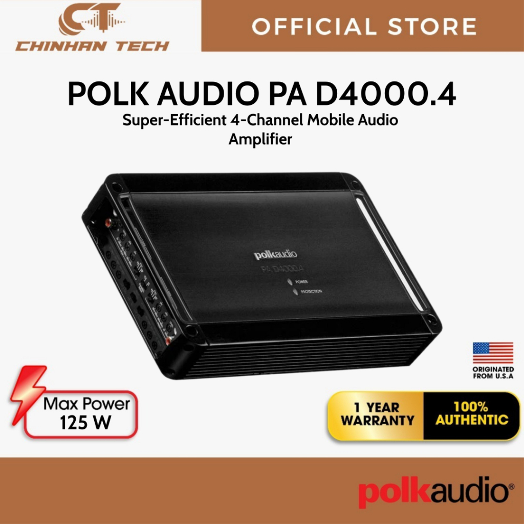 Polk Audio PA D4000.4 Super-Efficient 4-Channel Mobile Audio Amplifier | Shopee Malaysia