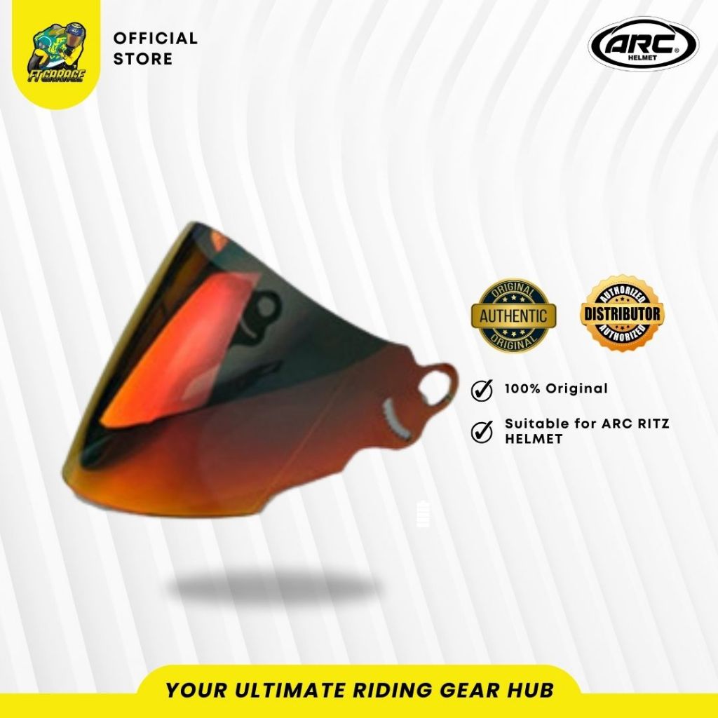VISOR ARC RITZ HELMET [100% ORIGINAL] - (VISOR ONLY) | Shopee Malaysia