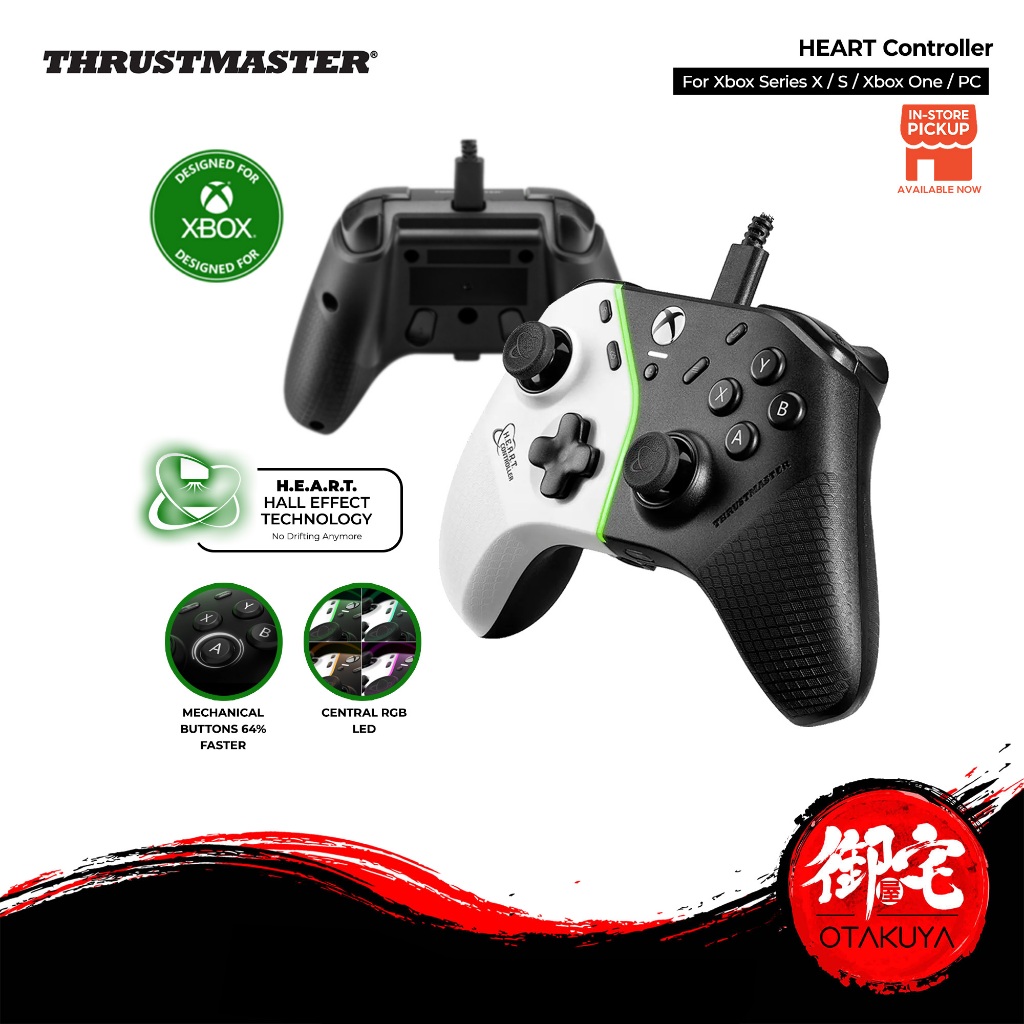 【8.8 SALE】Thrustmaster Heart Wired Gaming Controller for Xbox Series X|S, Xbox One, and PC ...