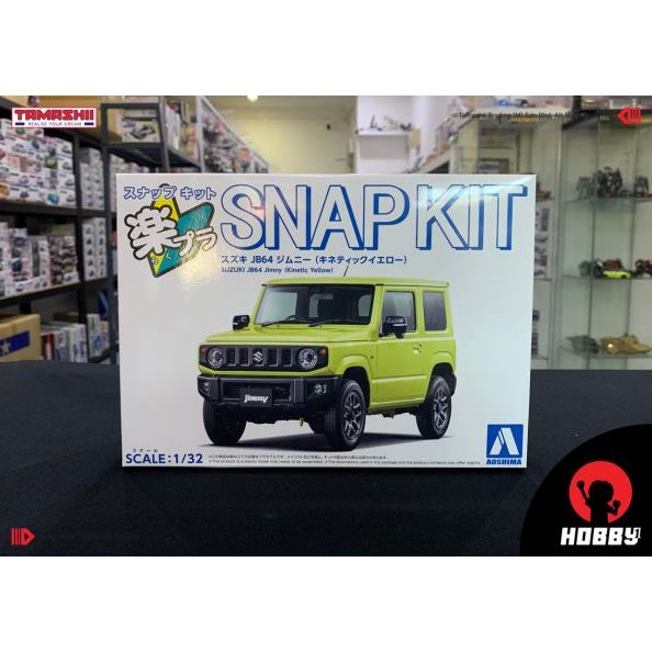 Aoshima The Snap Kit Suzuki JB64 Jimny (Kinetic Yellow) (Scale 1/32 ...