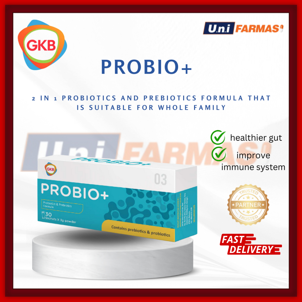 GKB PROBIO+ PROBIOTICS & PREBIOTICS 30SACHETS [CONSTIPATION/DIARRHEA ...