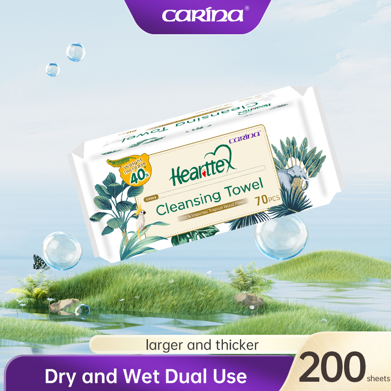 HEARTTEX CLEANSING TOWEL 70 SHEETS/20 SHEETS | Shopee Malaysia