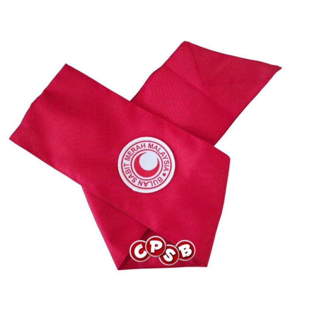 SELIMPANG PBSM dengan Badge Bulan Sabit Merah | Shopee Malaysia