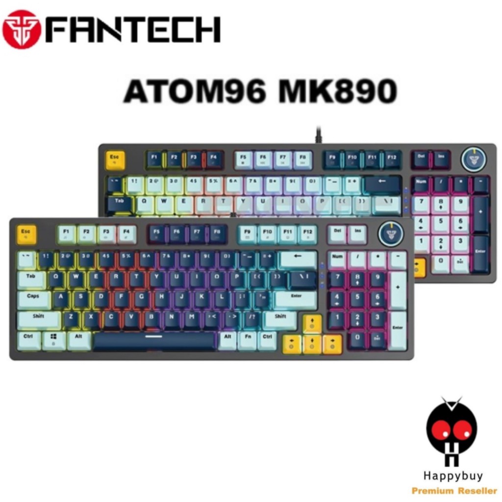 FANTECH MK890V2 ATOM96 MIZU EDITION USB WIRED MECHANICAL GAMING ...
