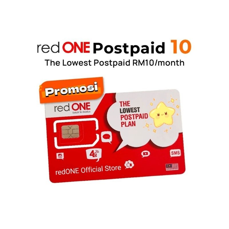 redONE Sim 5G Postpaid 10 (Online Exclusive)(Choose Number@Switch ...