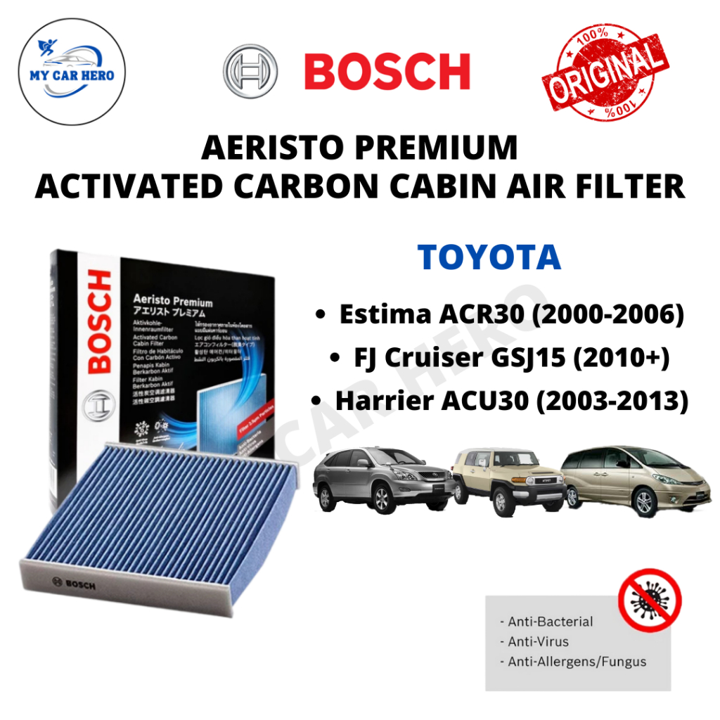 BOSCH Aeristo Premium Activated Carbon Cabin Air Filter 0986AF7003 ...