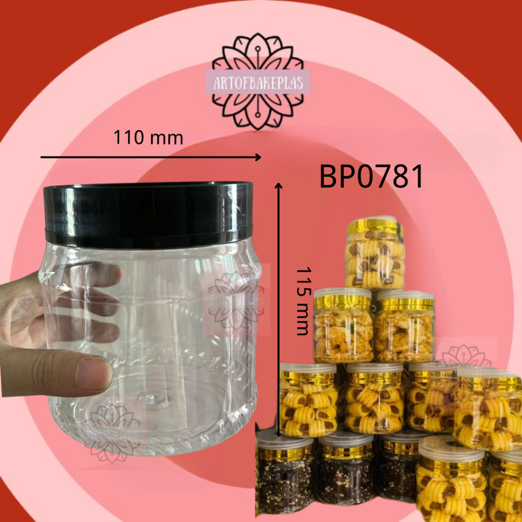 Balang Kuih Raya - 780ml / Balang Biskut / Balang Jeruk / Balang Pet ...