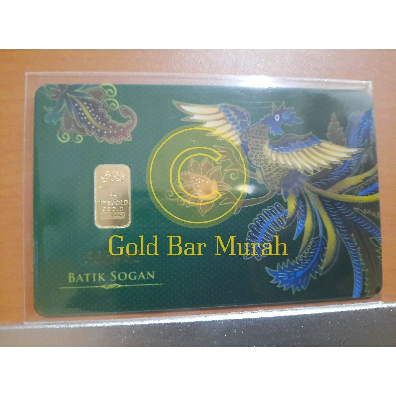 Gold Bar Public Gold Batik Sogan 1g | Shopee Malaysia