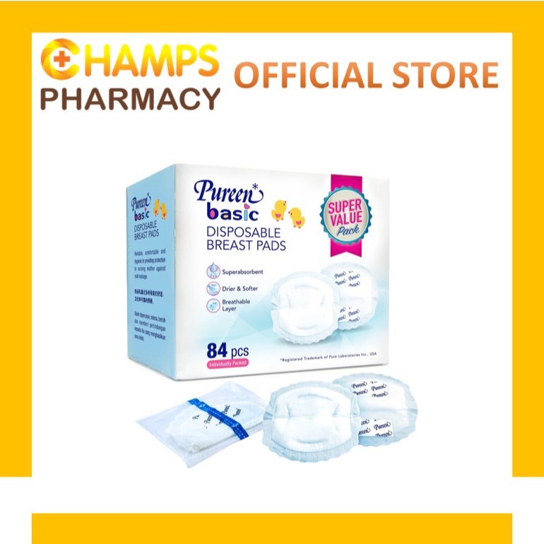 Original Pureen Disposable Nursing Breast Pad (84's) [Super Value Pack ...