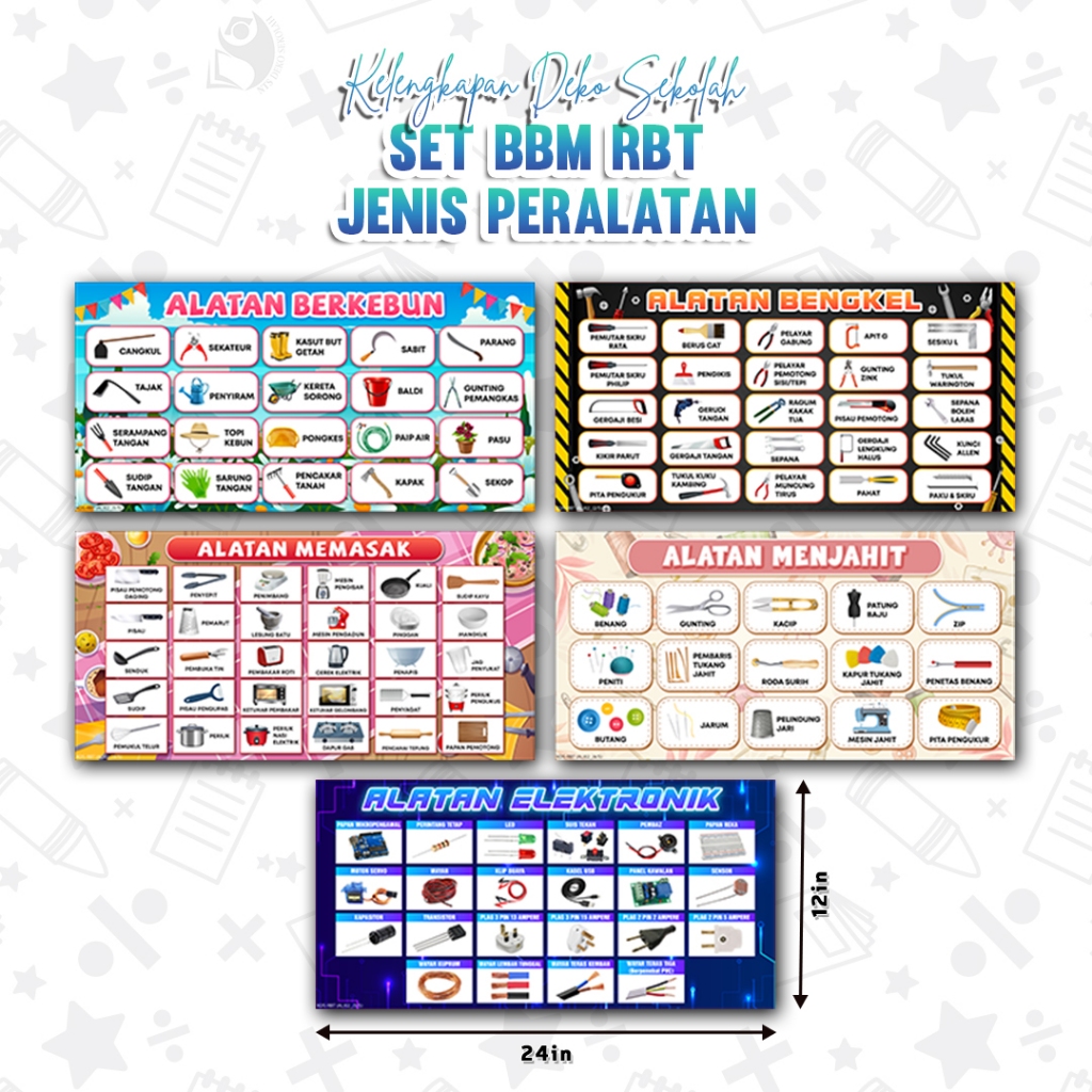 🌼1 DAY SHIP🌼 SET BBM RBT (JENIS PERALATAN) REKA BENTUK TEKNOLOGI - ALAT ...