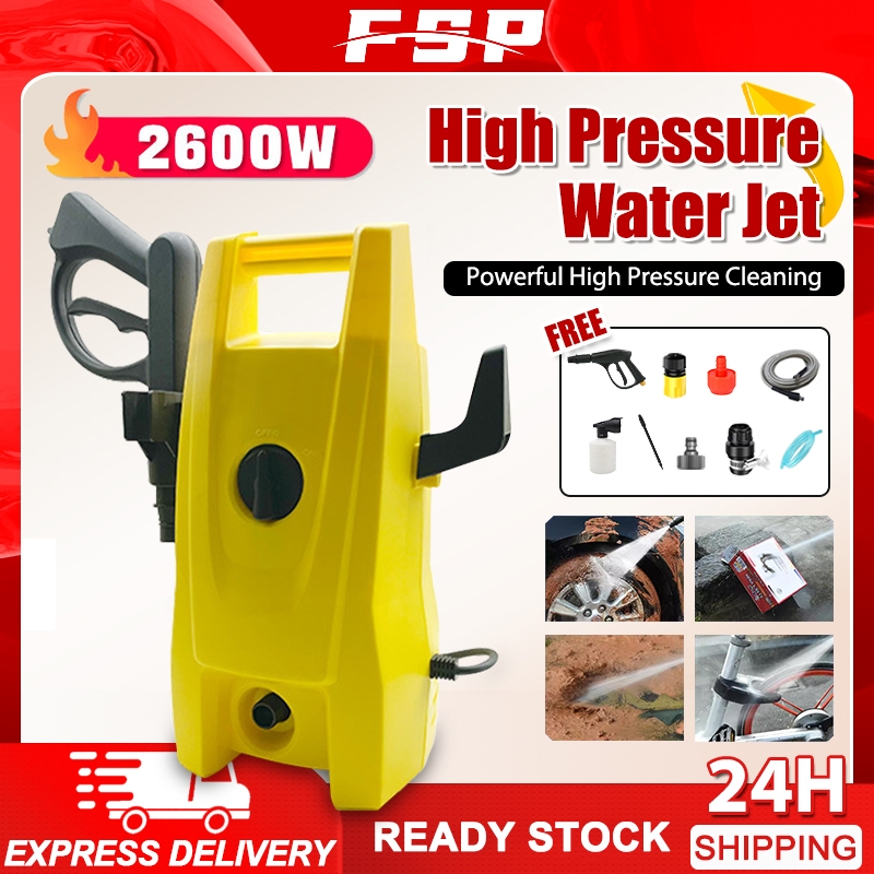 Water Jet Portable High Pressure 2600W Washer Waterjet Cuci Kereta ...