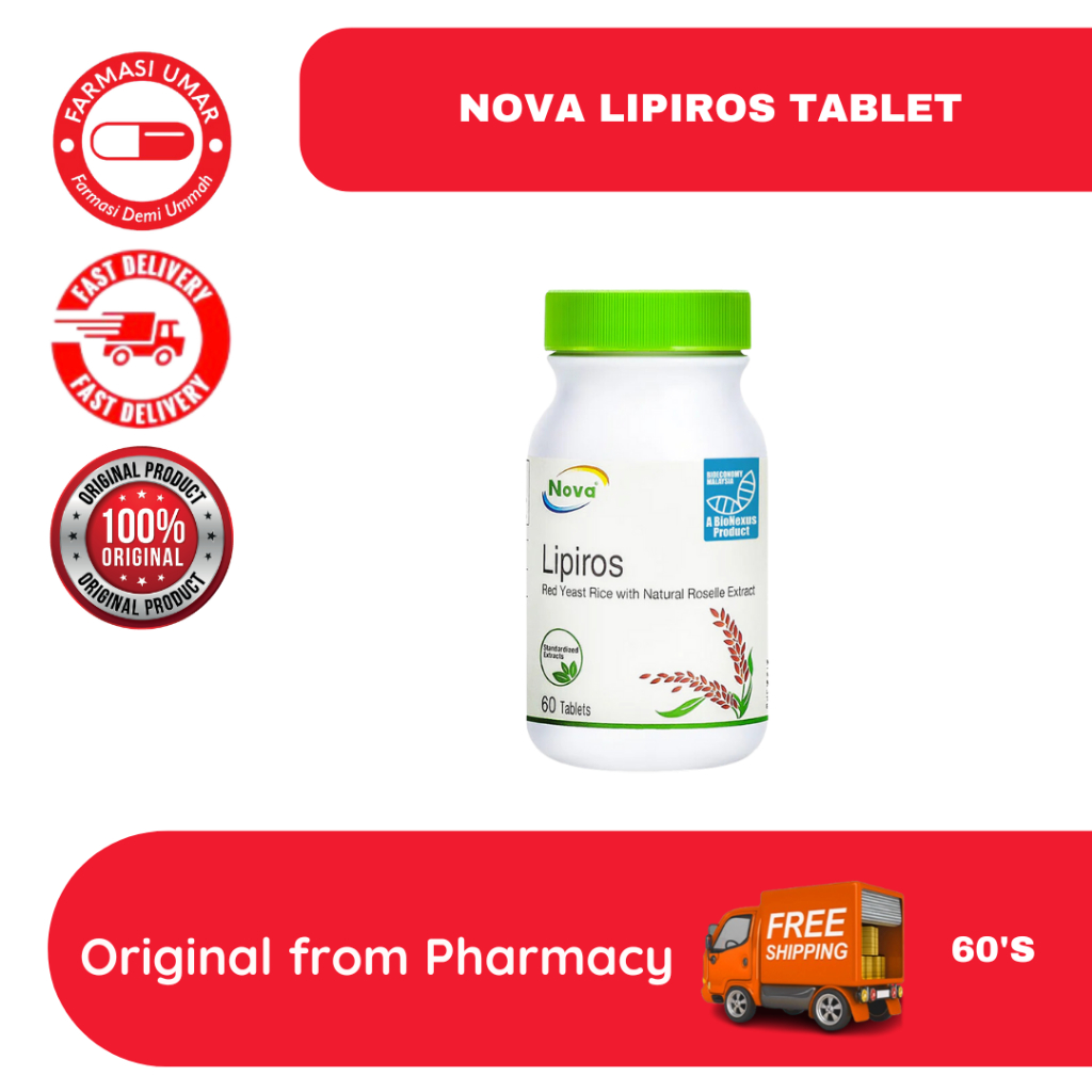 NOVA LIPIROS TABLET 60'S & 180'S (UNTUK KOLESTROL) | Shopee Malaysia