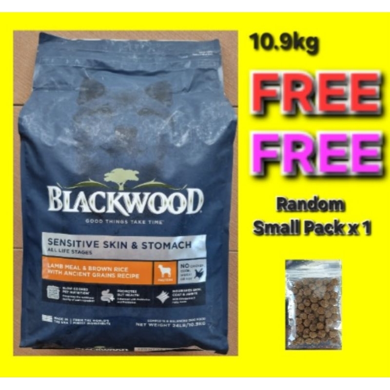 Exp:2026 Mac / 10.9kg Blackwood 3000 Lamb Meal & Brown Rice Sensitive Skin & Stomach 4.5kg 6.8kg ...