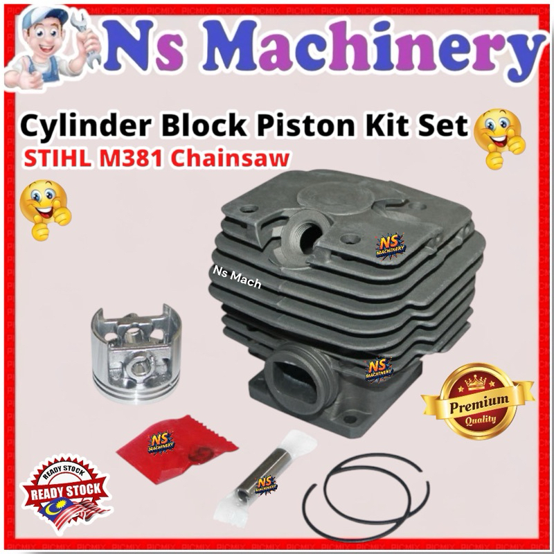 Mesin MS381, Stihl Cylinder Block Complete Boring Block SINSO Stihl ...