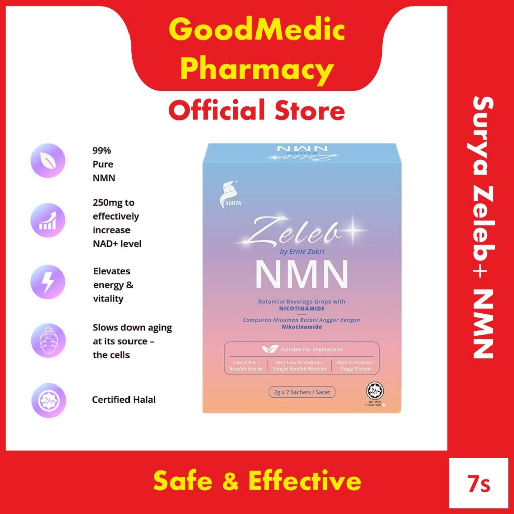 Surya Zeleb+ NMN 2g Powder Sachet (7s) | Shopee Malaysia