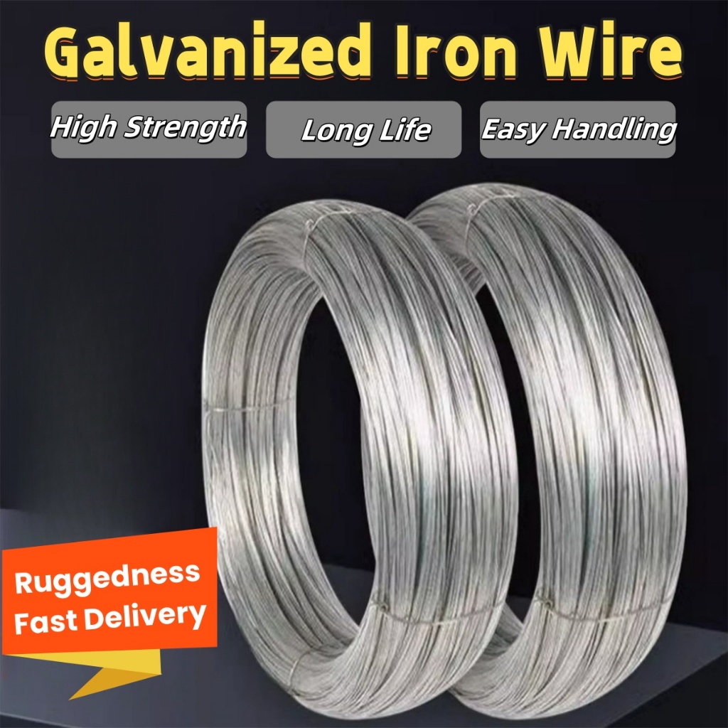 【5kg】Galvanized Iron Wire Dawai Ikat Besi 5kg dawai besi barb wire ...