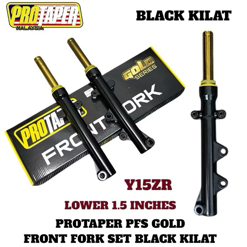 PROTAPER LC4S LC5s Y15zr Y16zr Y15 PFS FRONT FORK depan Black kilat ...