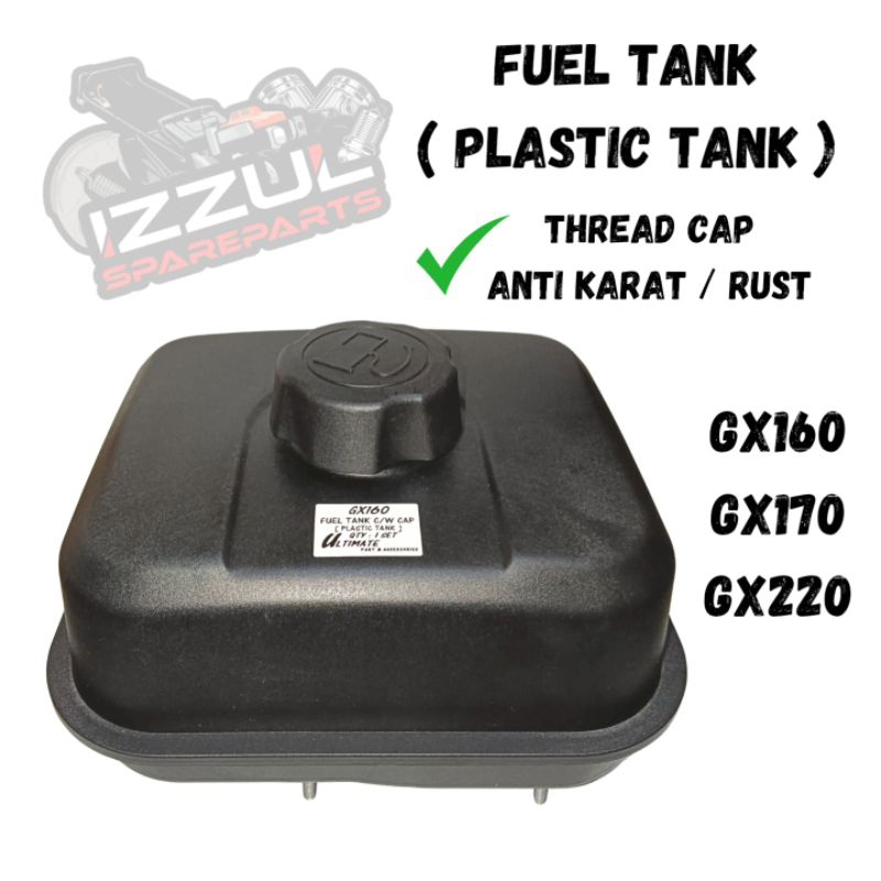 FUEL TANK TANGKI MINYAK MESIN GX160 GX170 GX220 PLASTIC TANK | THREAD ...