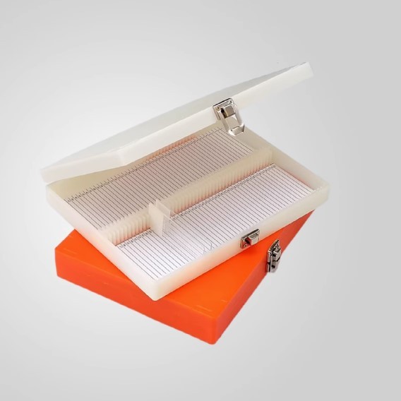 Microscopic Slides Storage Box, for 100 Slides with Metal Lock | Shopee ...