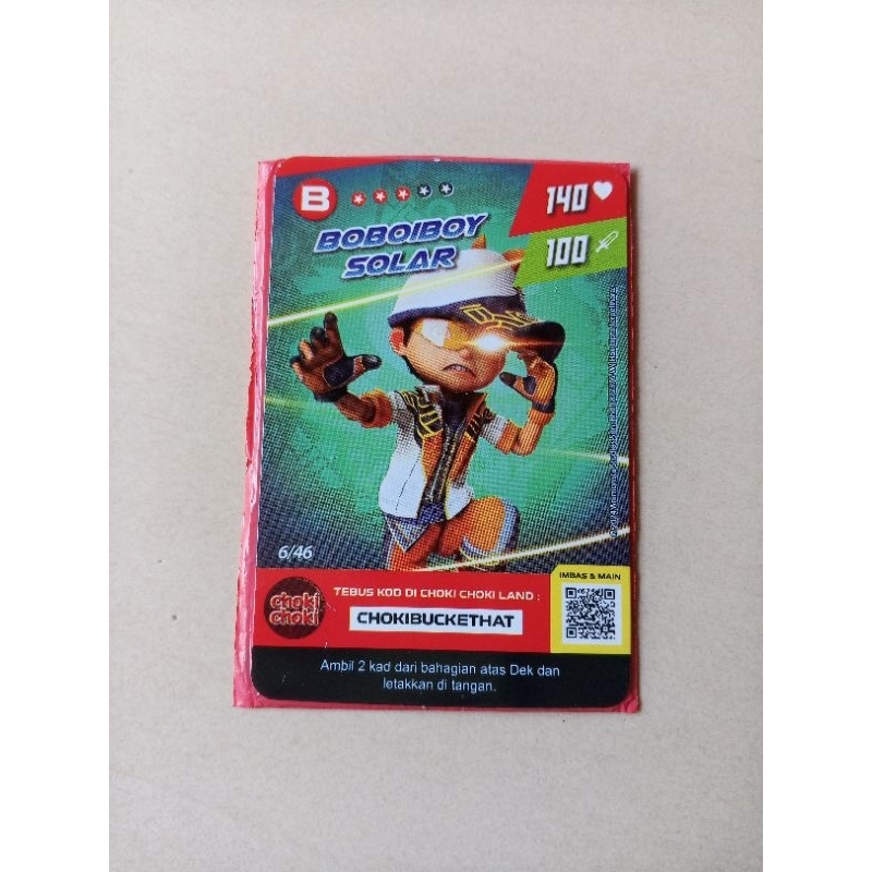KAD CHOKI CHOKI MONSTA BOBOIBOY GALAXY MURAH | Shopee Malaysia