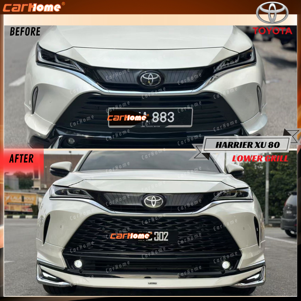 Toyota Harrier XU80 Front Bumper Grille Harrier xu80 2021 grill ...