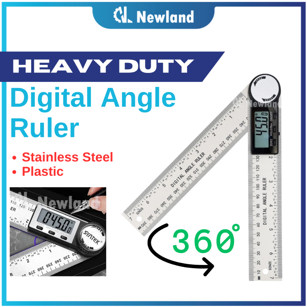 Digital Angle Ruler - Stainless Steel | Shopee Malaysia