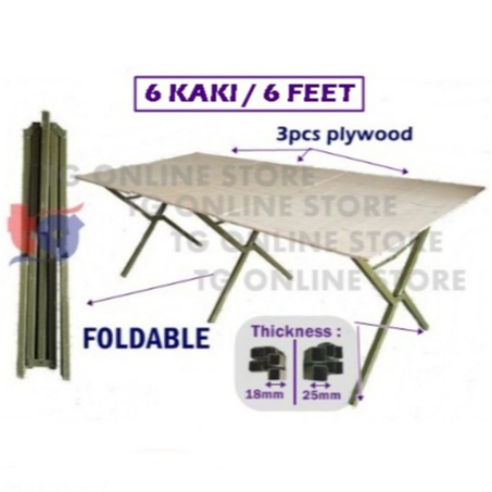 Night Market Foldable Table / Pasar Malam Kaki Meja Lipat / Plywood ...