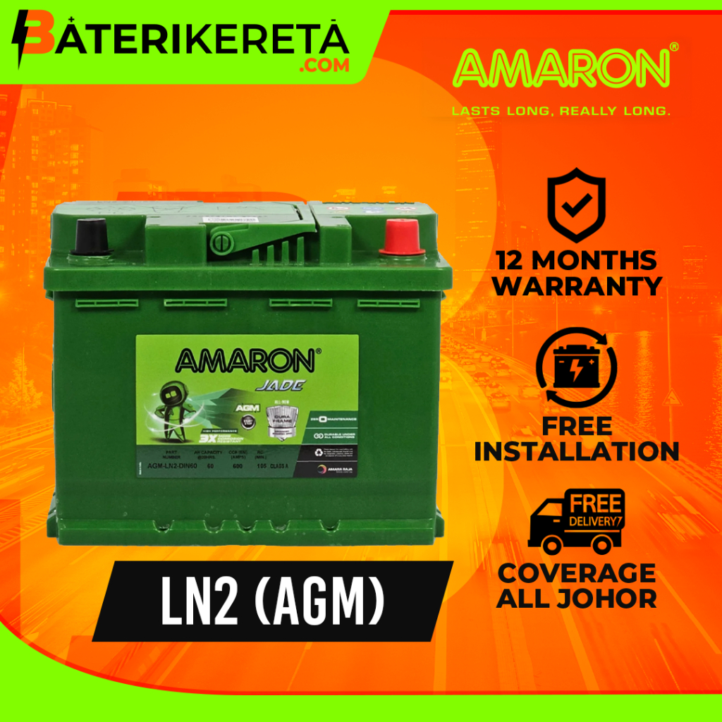 AMARON JADE AGM LN2 | DIN60L CAR BATTERY | Shopee Malaysia