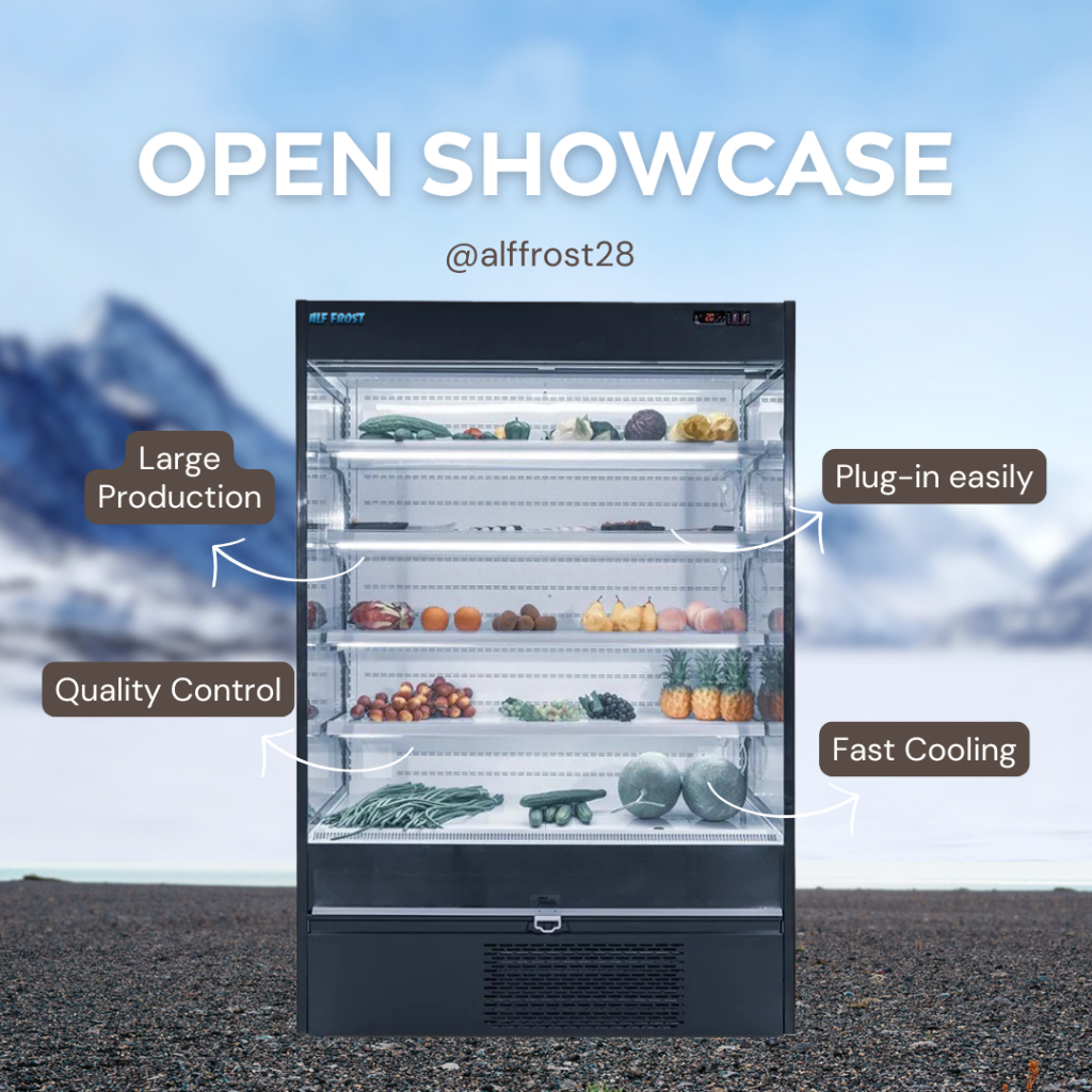 READY STOCK｜Plug - in｜Vege Drink Open Showcase Chiller Multideck ...