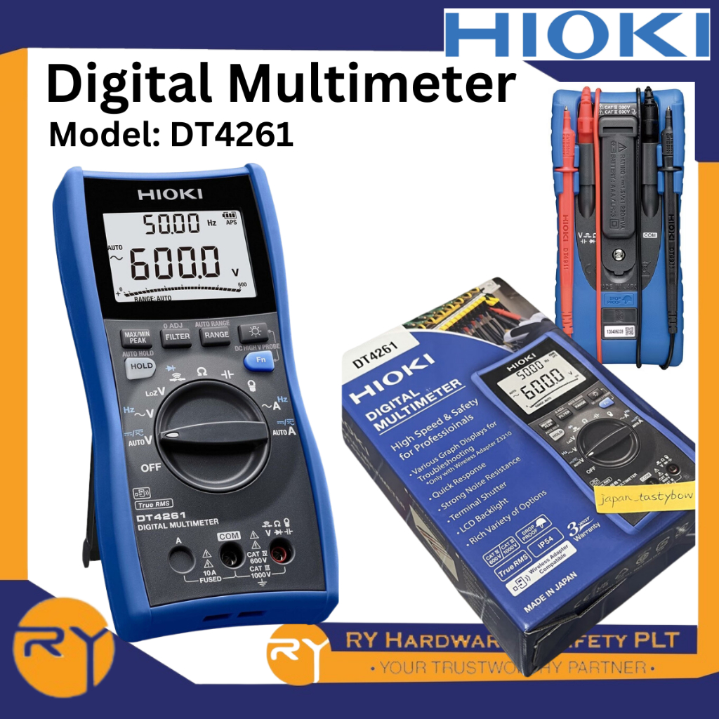 [ORIGINAL JAPAN] HIOKI DT4261 DIGITAL MULTIMETER | Shopee Malaysia