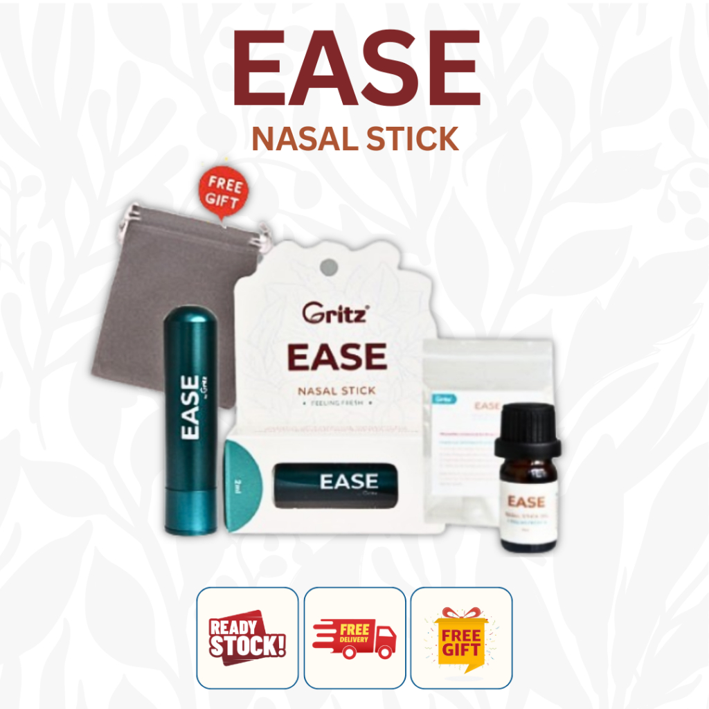 [FAST SHIPMENT] Gritz Ease Nasal Stick Essential Oil Aromatheraphy ...