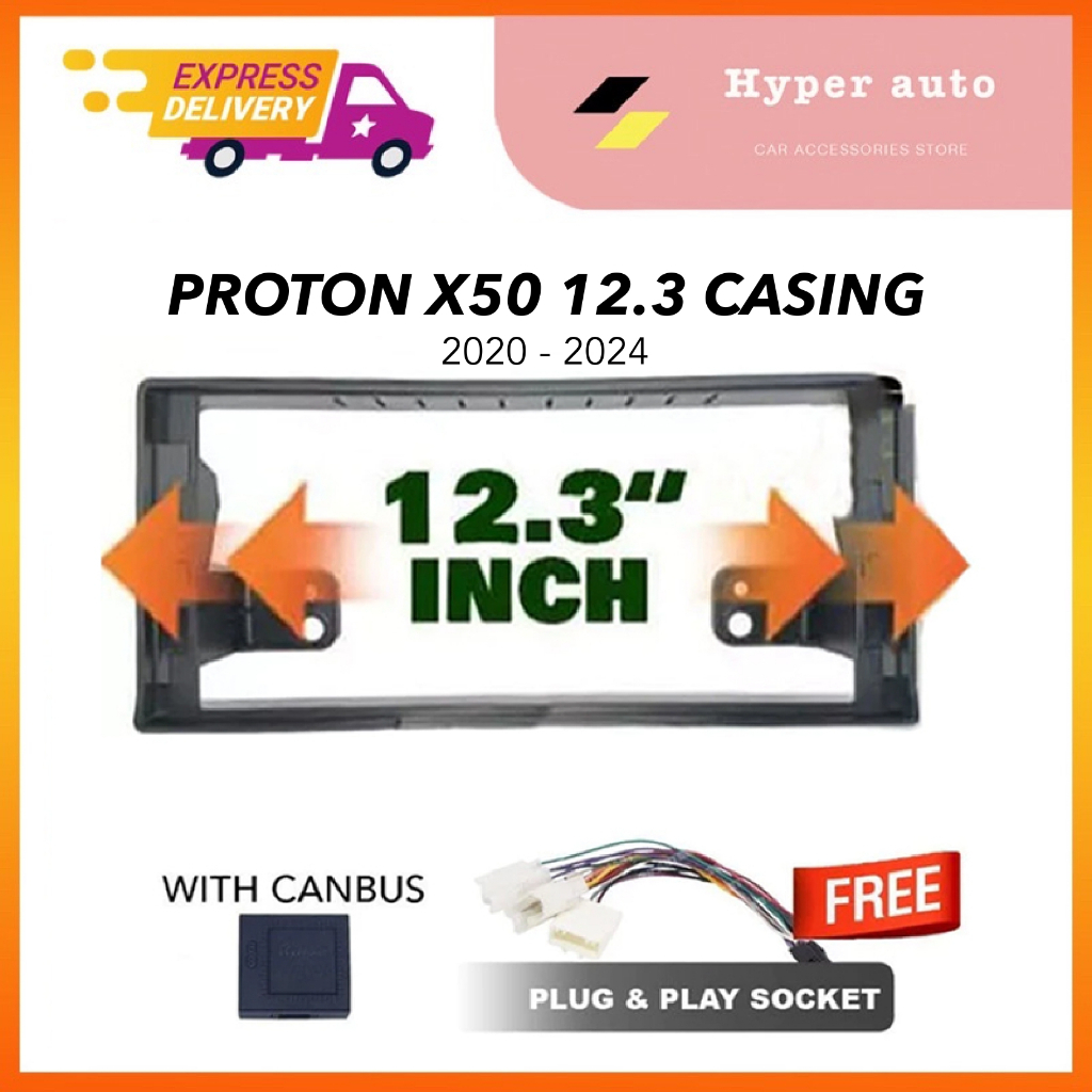 Proton X50 2020 2024 12.3 Inch BBA Casing Android with Plug and Play ...