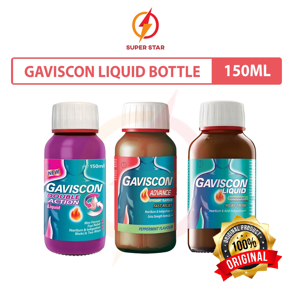 Gaviscon Liquid Bottle 150ml ( Advance / Double Action ) | Shopee Malaysia