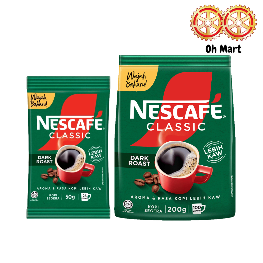NESCAFE Classic DARK Roast (REFILL) 50G/200G | Shopee Malaysia