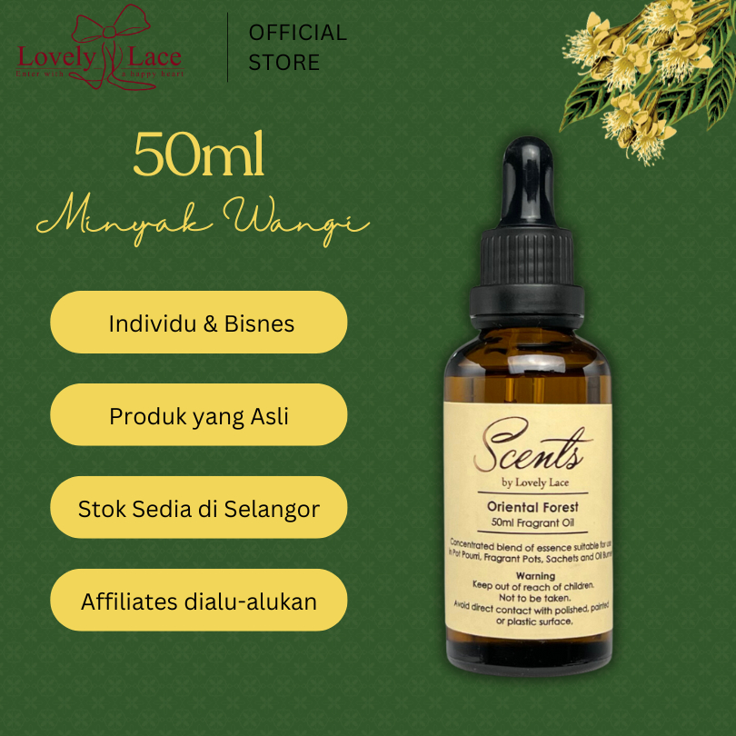 Lovely Lace Fragrance Oil (50ml) | Shopee Malaysia