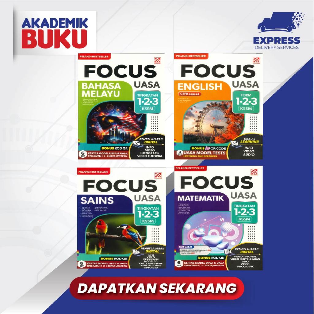 Akademik Buku Pelangi Buku Rujukan Focus UASA KSSM Tingkatan 1.2.3 2025 ...