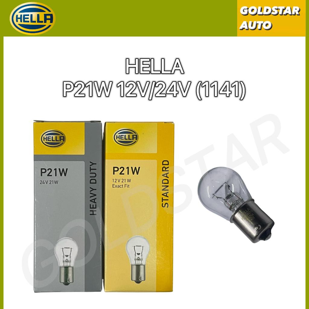 【Hella Original】【10pcs/Box】1141 P21W Bulb 12V / 24V 21W | Brake / Turn Signal / Tail Light ...