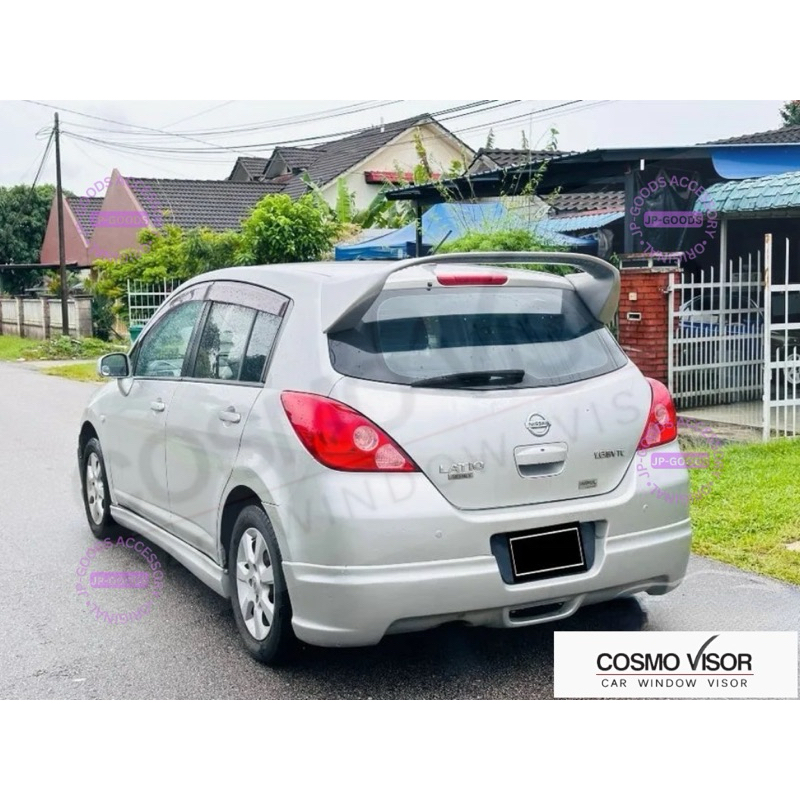 Nissan Latio / Tiida / Versa (C11) Hatchback 2004-2012 Door Visor / Window Vent Visor Deflectors ...