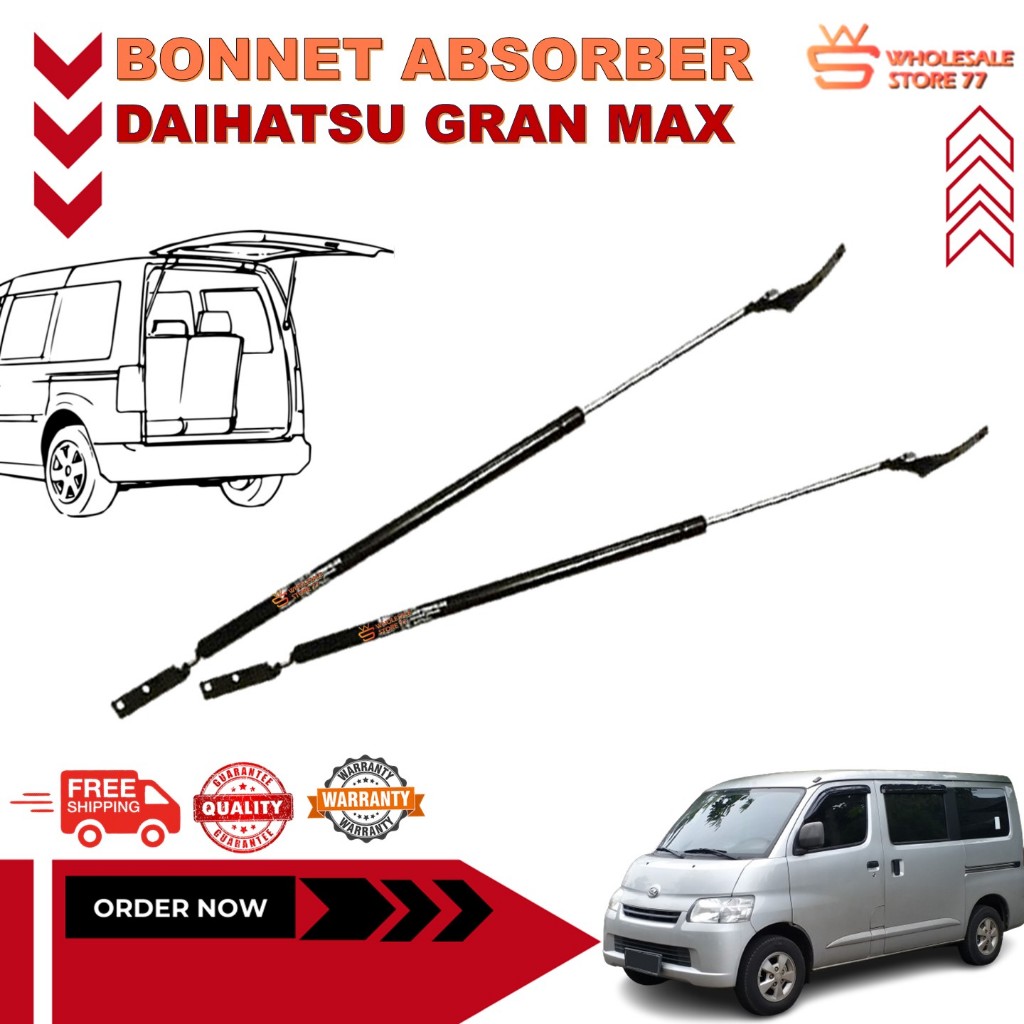 READY STOCK | Daihatsu Gran Max GranMax Rear Bonnet Damper Boot ...