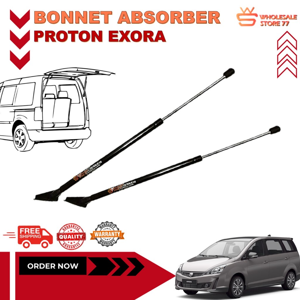 READY STOCK | PROTON EXORA ALL MODEL REAR BONNET DAMPER ABSORBER REAR ...