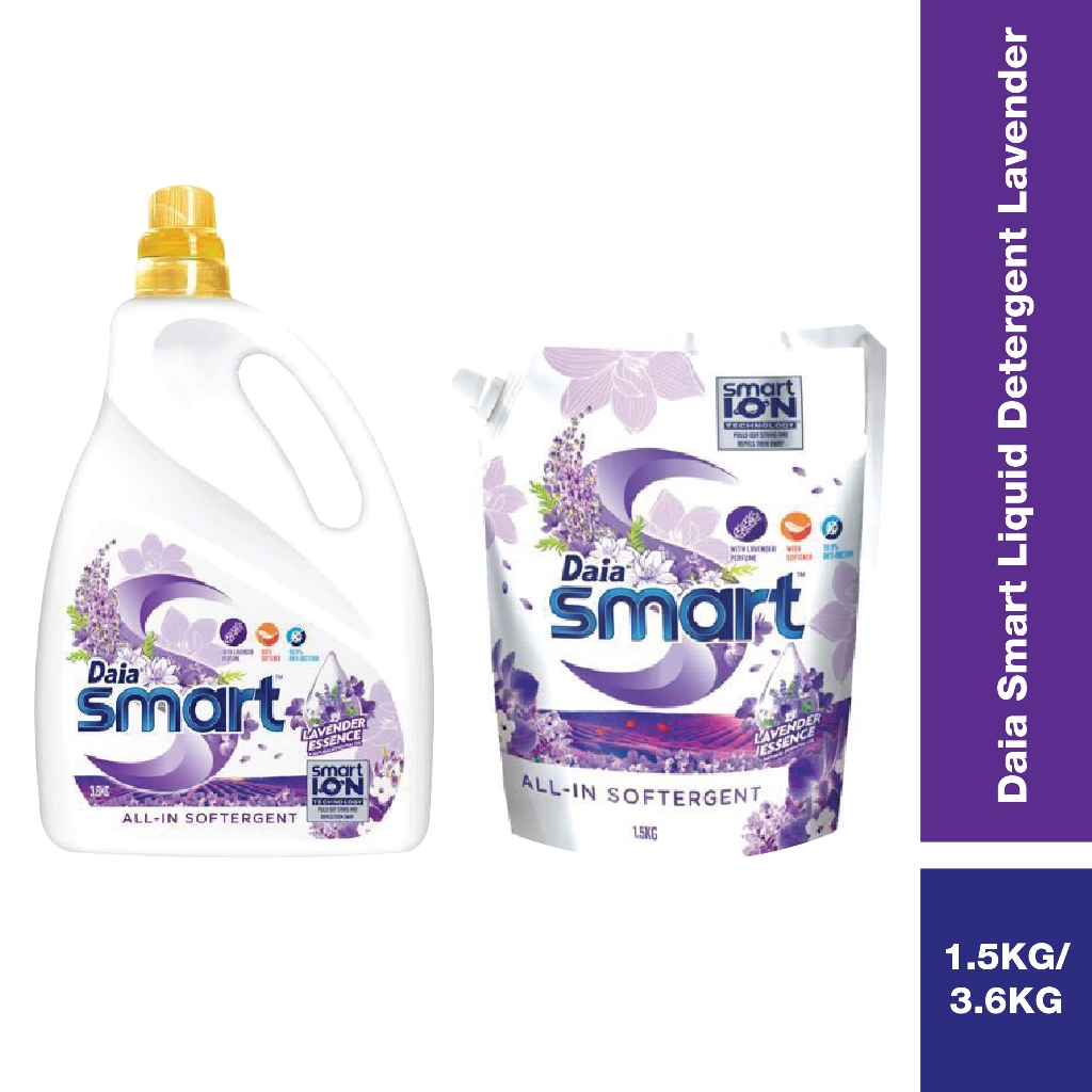Daia Smart Liquid Softergent Lavender (1.5kg / 3.6kg) | Shopee Malaysia